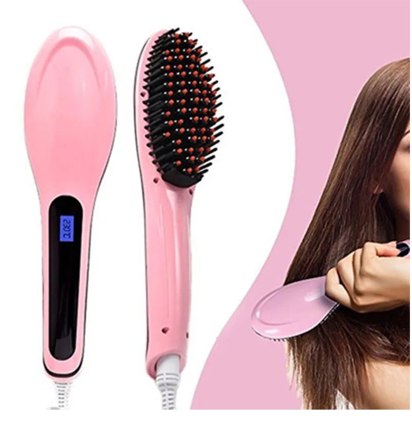 Digital Fast Brush Electric Hair Straightener – Flipdeals.pk